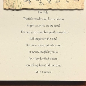 Ships Fast - the Tide Poem Sympathy Card, Condolence Card, Thinking of ...