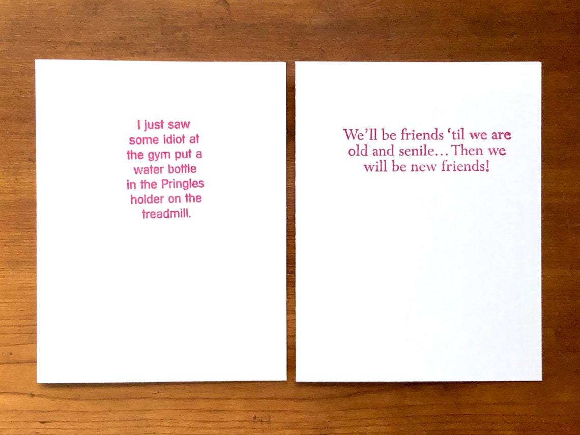 8 Funny Cards, Blank All Occasion Adult Humor Card Pack Set, Sarcastic ...