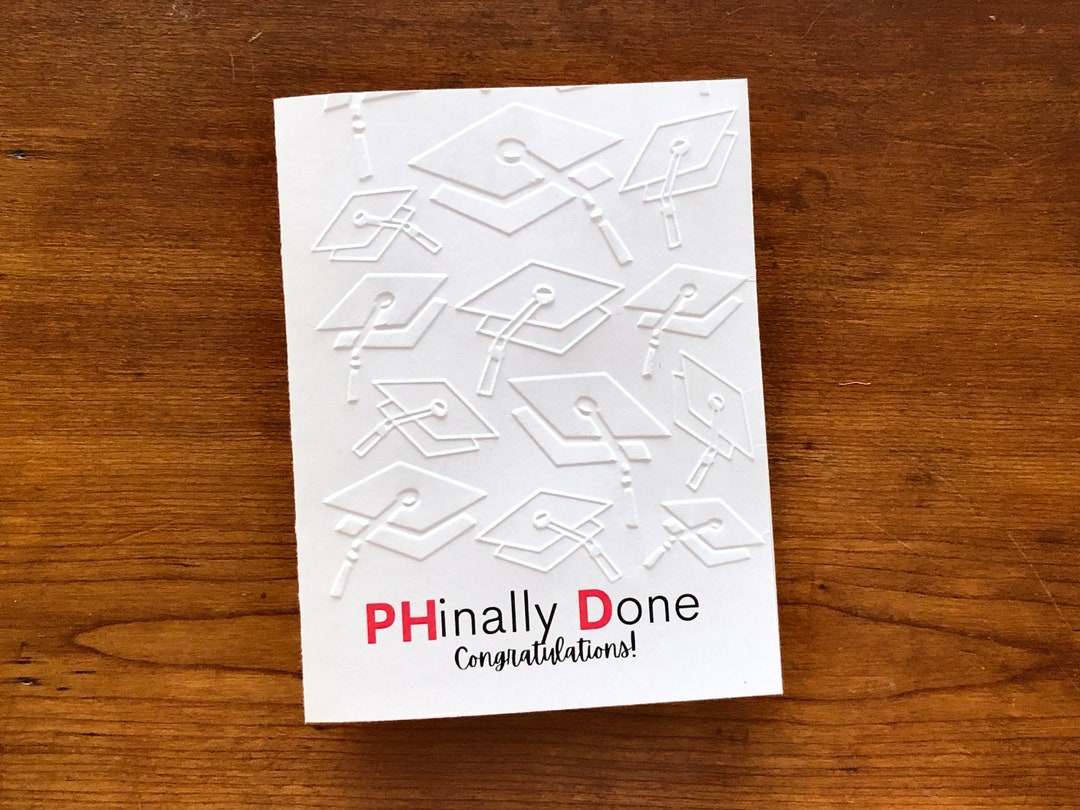 Funny PHD Graduation Card, Doctor of Philosophy Degree Grad Card ...