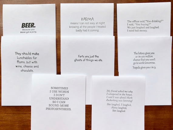 8 Funny All Occasion Cards Blank Adult Humor Card Pack Set - Etsy