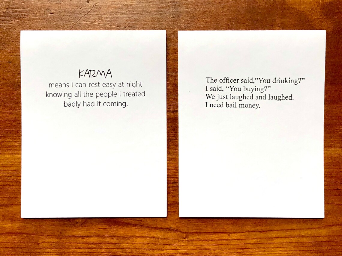 8 Funny All Occasion Cards, Blank Adult Humor Card Pack Set, Sarcastic ...