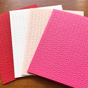 12 Valentine Note Cards, Variety Card Set, Embossed Valentine's Day ...