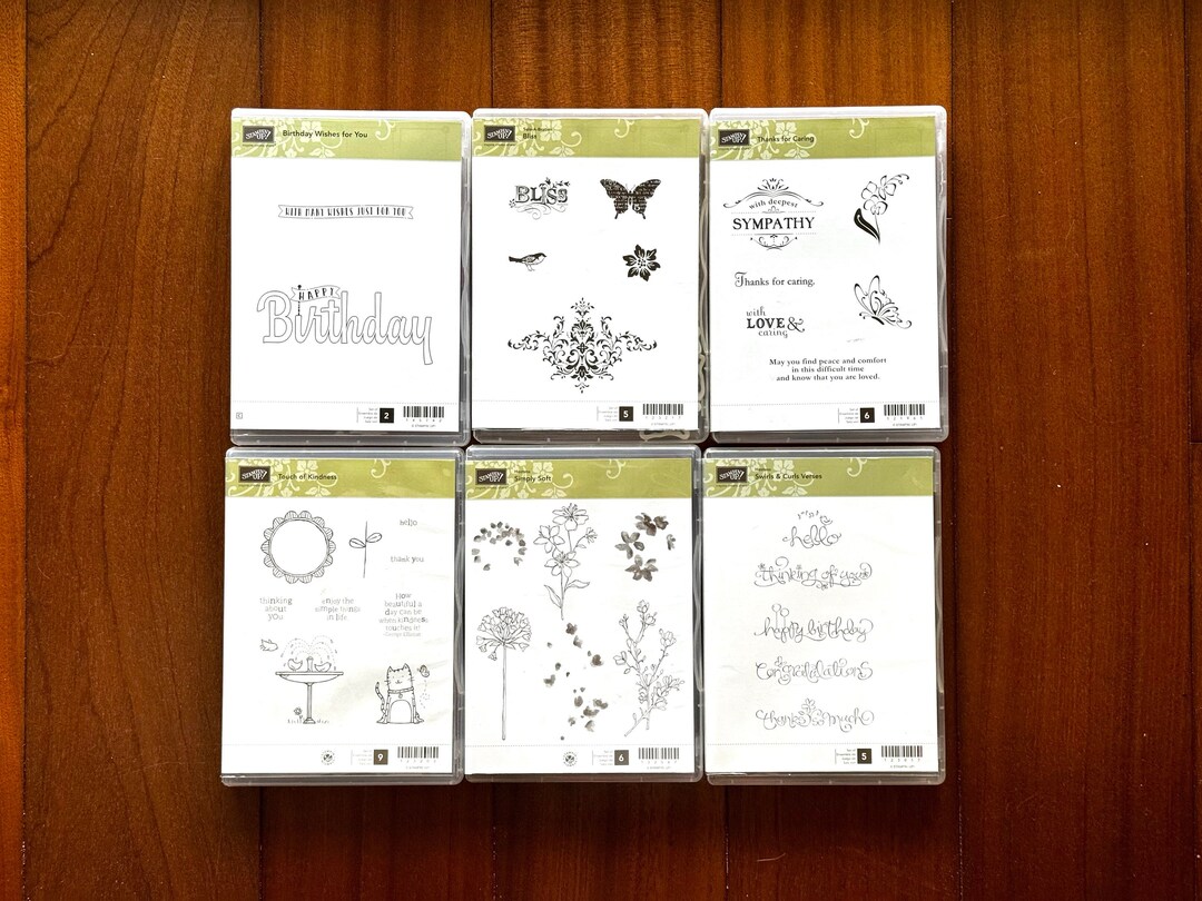 Stampin up Retired Retired Stamps Sets, Birthday Backgrounds, Bliss ...
