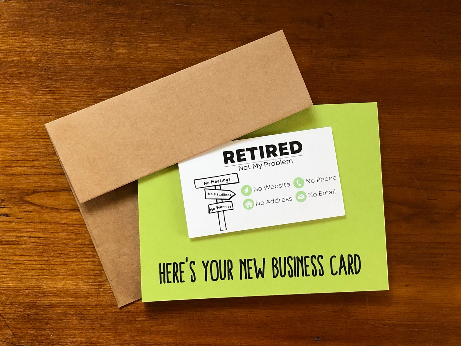 Funny Retirement Card, Congratulations on Retiring Card, Office ...