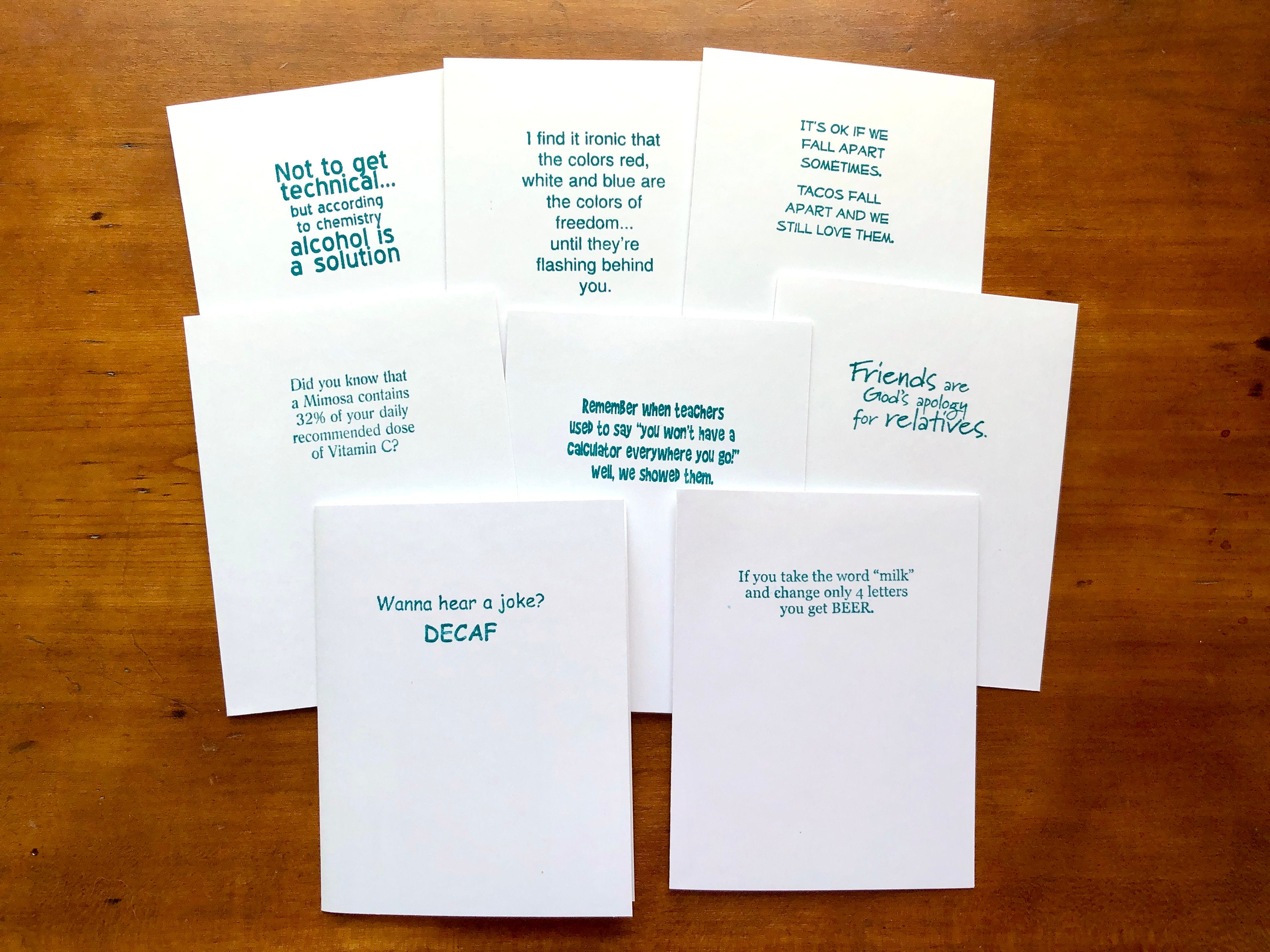 8 Funny Cards Blank All Occasion Adult Humor Card Pack Set - Etsy