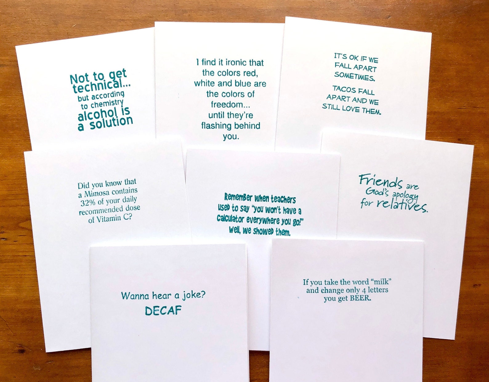 8 Funny All Occasion Cards Blank Adult Humor Card Pack Set - Etsy