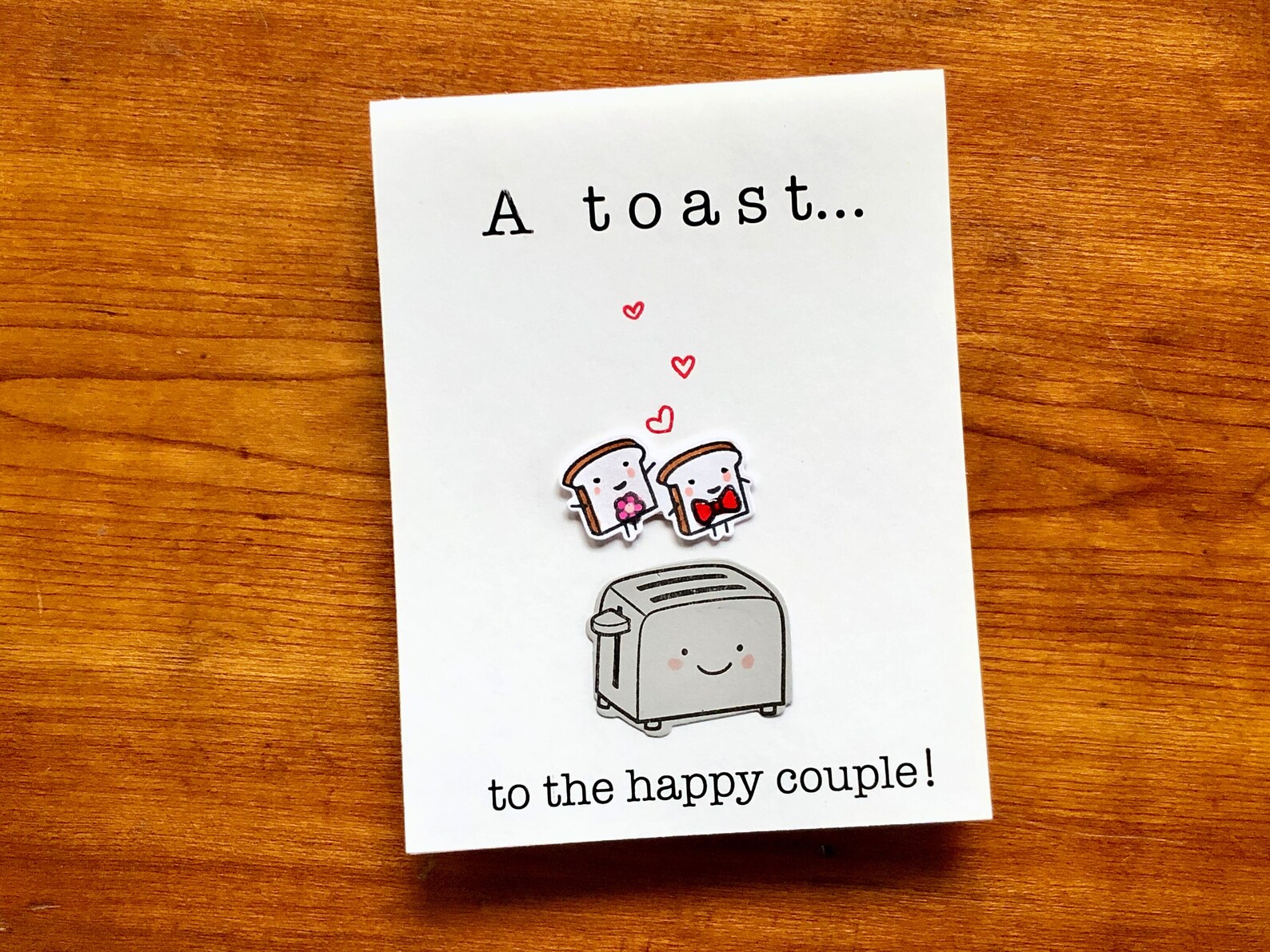 Wedding Toast Cards Engagement Card Funny Wedding Card - Etsy