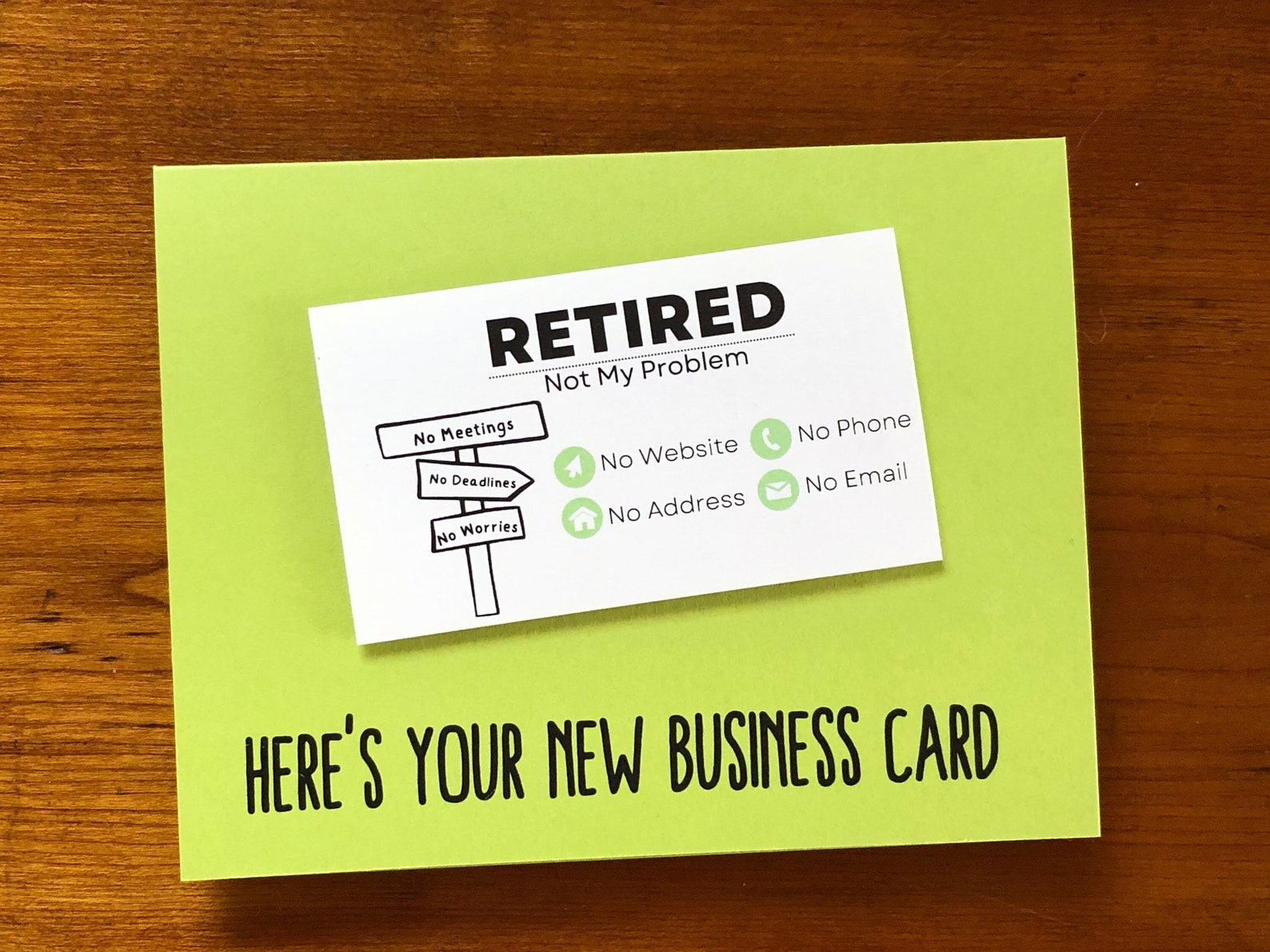 Funny Retirement Card, Congratulations on Retiring Card, Office ...