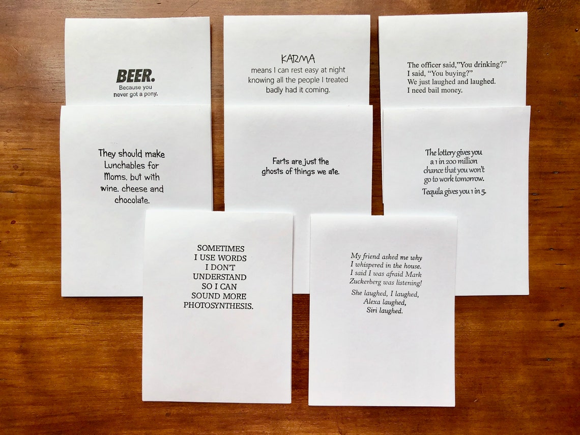 8 Funny Cards Blank All Occasion Adult Humor Card Pack Set - Etsy