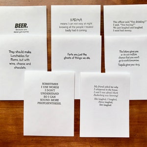 8 Funny All Occasion Cards, Blank Adult Humor Card Pack Set, Sarcastic ...