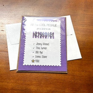 Personalized Funny November Birthday Card Customized With Recipients ...