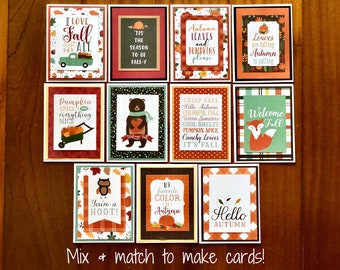 DIY Retro Christmas Card Kit, 12 Holiday Greeting Card Making Craft Set ...