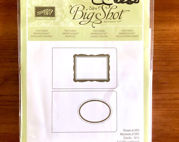 Stampin up Retired Textured Impressions Designer Frames Embossing ...