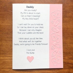 Personalized Cards for Daddy From Unborn Baby Customizable - Etsy