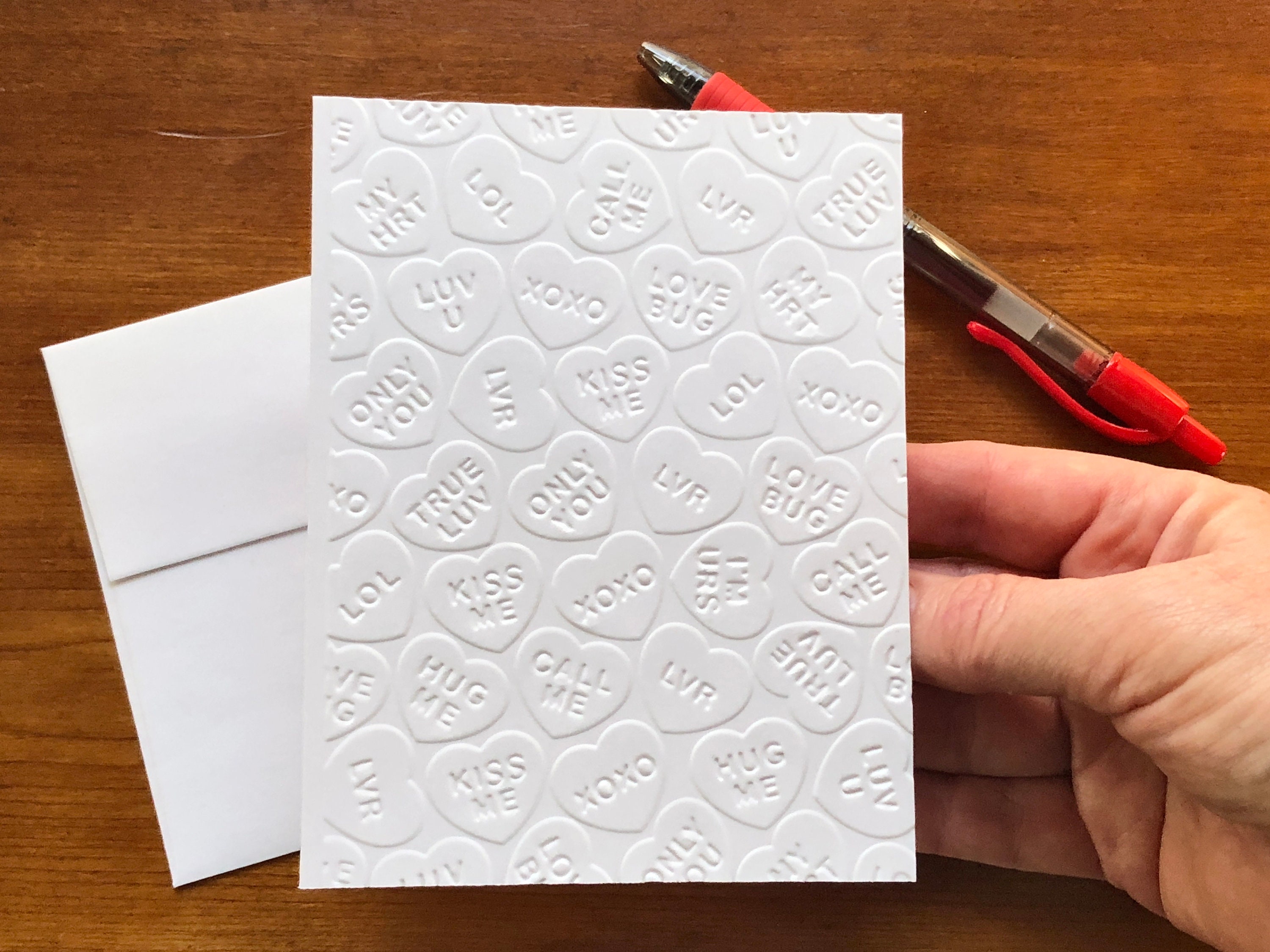 12 Valentine Note Cards, Variety Card Set, Embossed Valentine's Day ...
