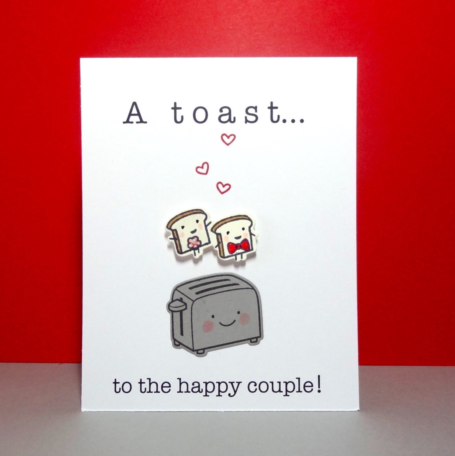 Wedding Toast Cards Engagement Card Funny Wedding Card - Etsy