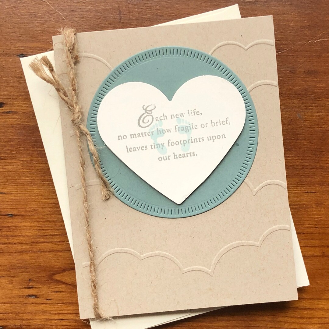 Handmade Baby Sympathy Card, Loss of a Child, Miscarriage Sympathy ...
