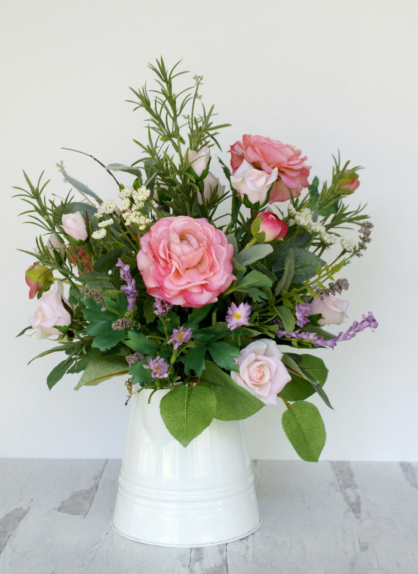 Spring French Country Style Centerpiece, French Country Farmhouse ...