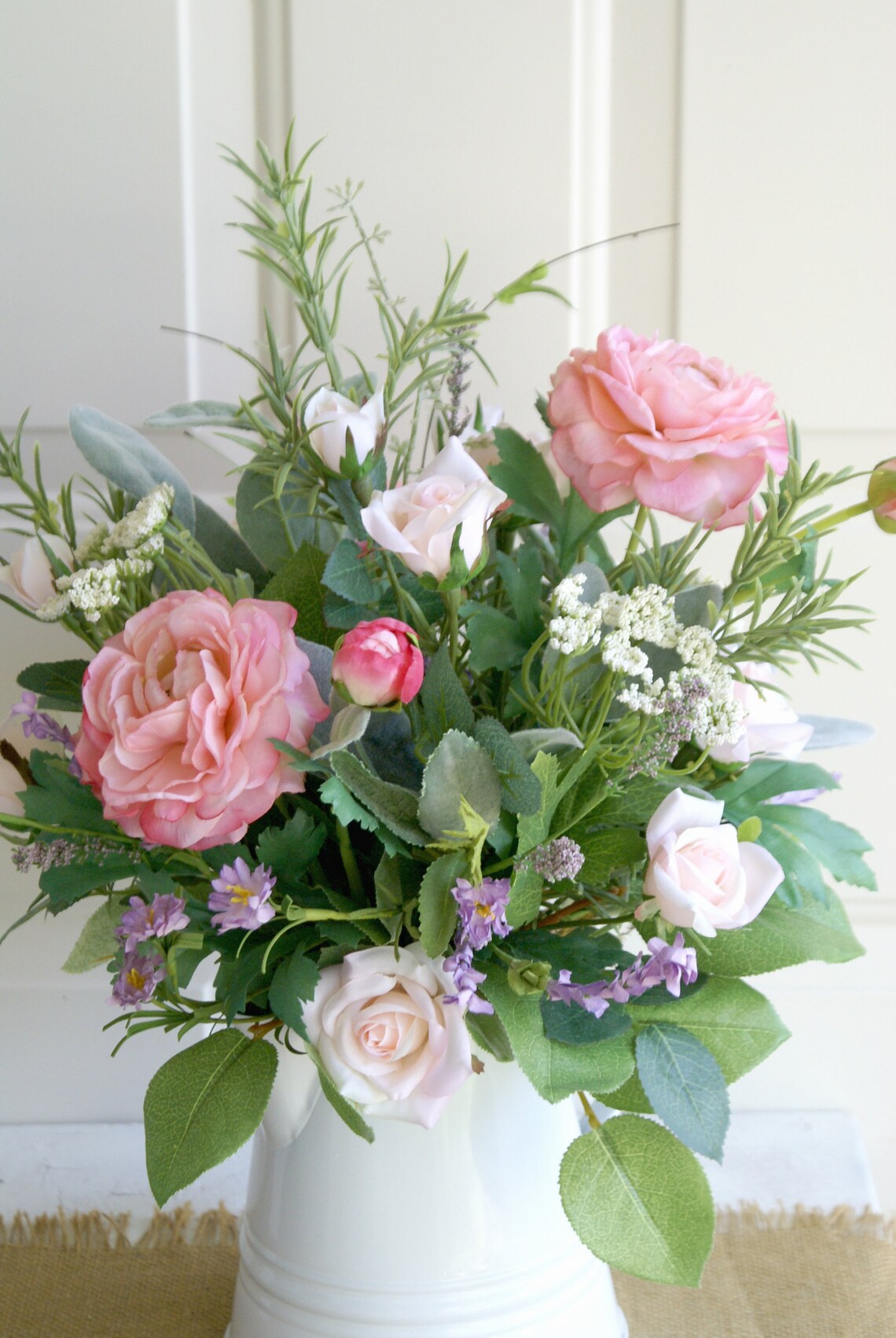 Spring French Country Style Centerpiece, French Country Farmhouse ...