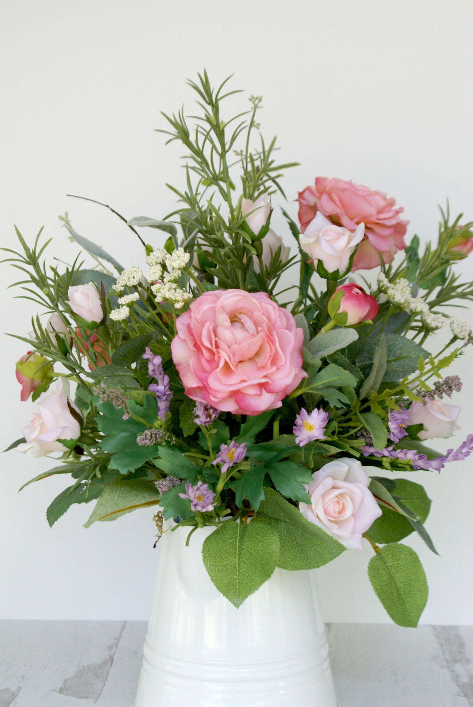 Spring French Country Style Centerpiece, French Country Farmhouse ...