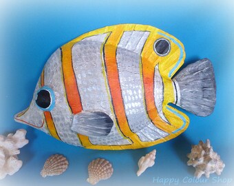 Paper mache fish | Etsy