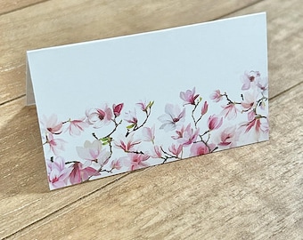 Place Cards | Leafy Green (digital Download) Blank Place Cards, Folded ...