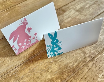 Place Cards | Leafy Green (digital Download) Blank Place Cards, Folded ...