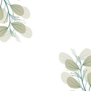 Place Cards | Leafy Green (digital Download) Blank Place Cards, Folded ...