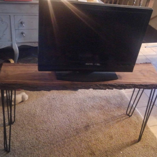Live Edge Tv Stand - Etsy