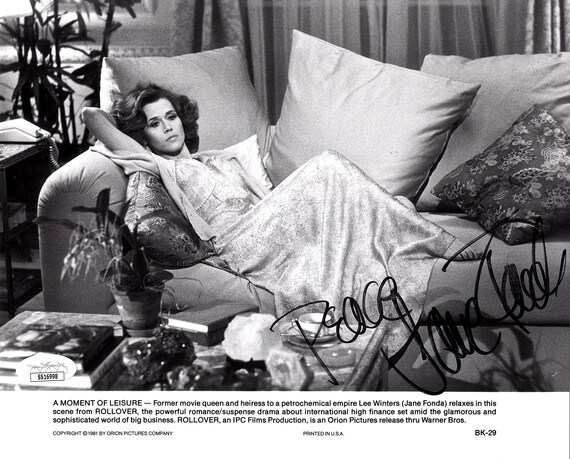 Jane Fonda Autograph Hand Signed 1981 Vintage Rollover Photo - Etsy