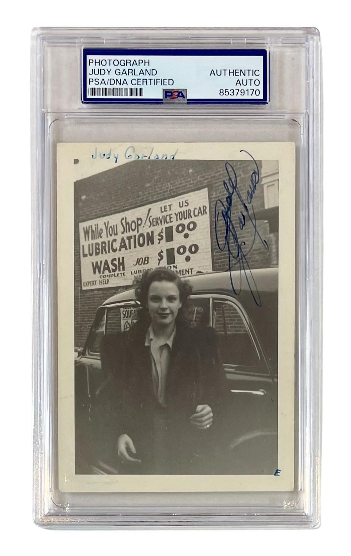 Judy Garland Autograph Signed 3"x 5" PHOTO Wizard of Oz Dorothy PSA/DNA ...