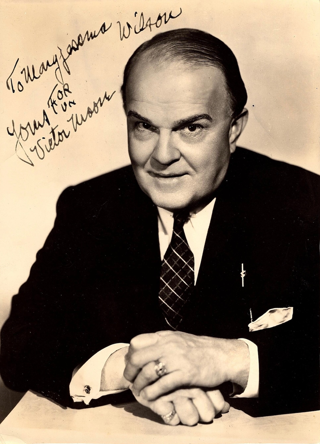 Victor Moore Autographed Hand Signed 1940's Hollywood Movie 6x9 ...