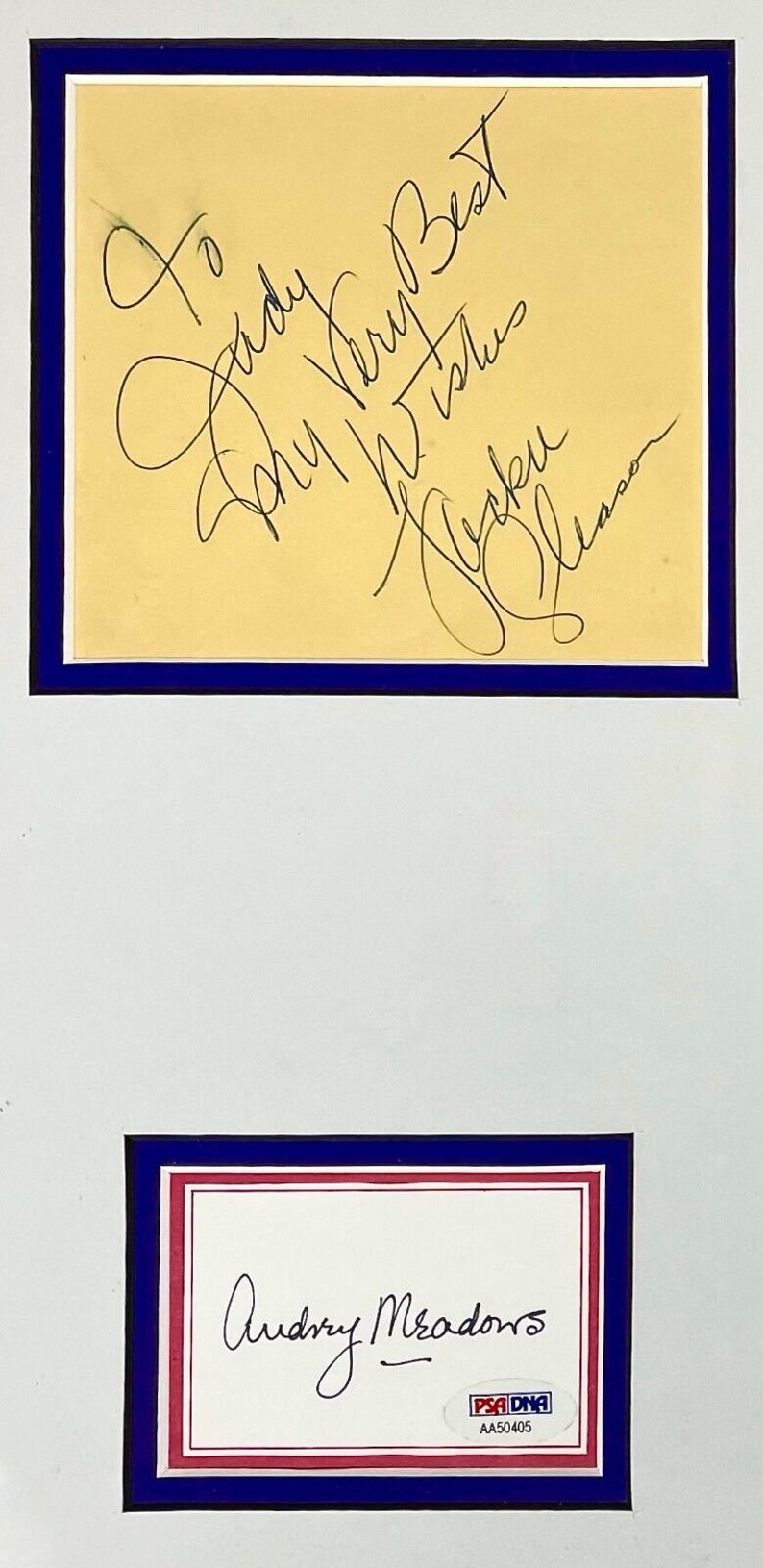 Jackie Gleason the Honeymooners Autographed Signed Cast Framed ...