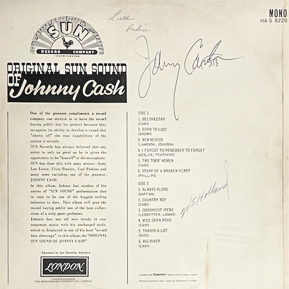Johnny Cash Autograph