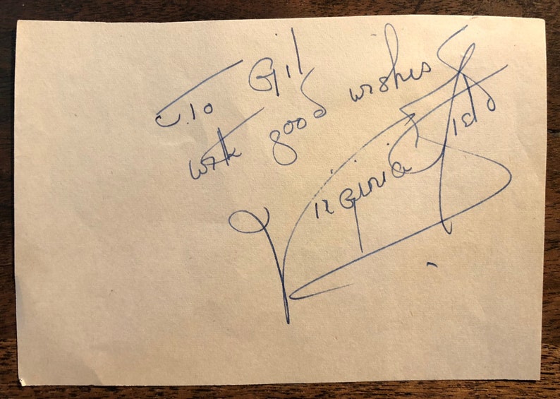 Virginia Field Autographed Hand Signed 1950's Paper Cut - Etsy