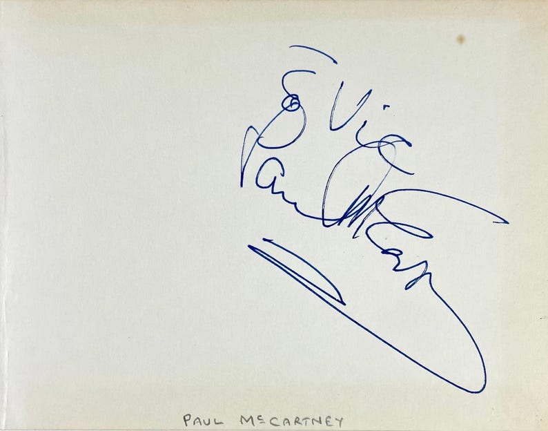 Paul Mccartney & Linda Mccartney Autograph Signed Album Pages 1970s JSA ...