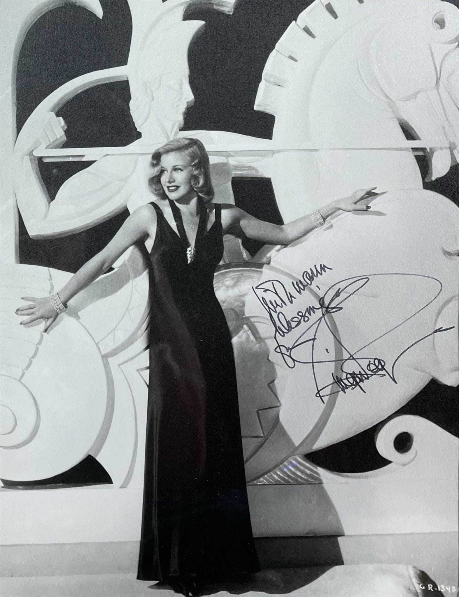 Ginger Rogers Autograph Signed 11" X 14" Vintage Photo Plus Autographed ...