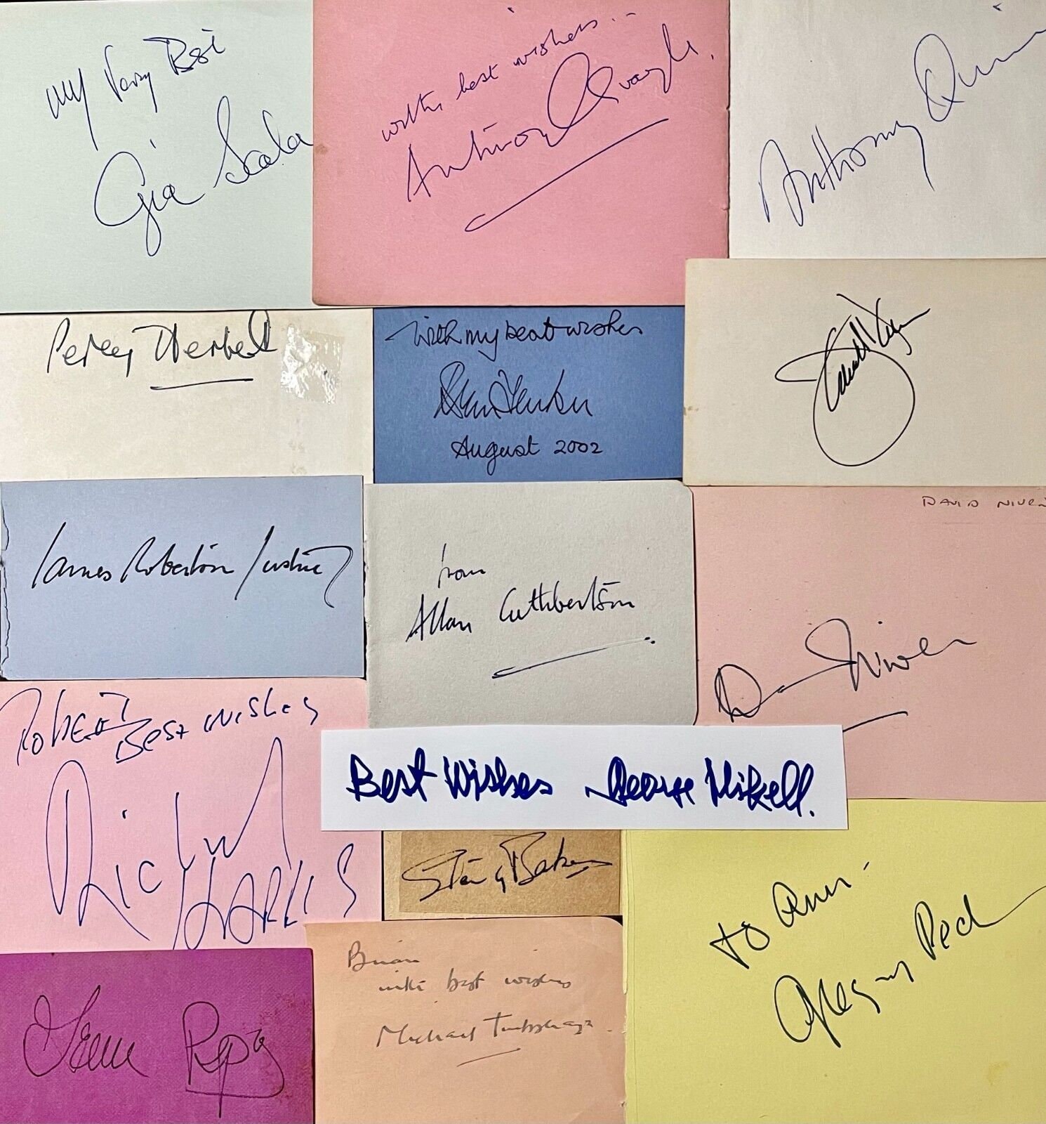 The Guns of Navarone Autographed Signed Cast 15 Album Pages 8 Photos ...