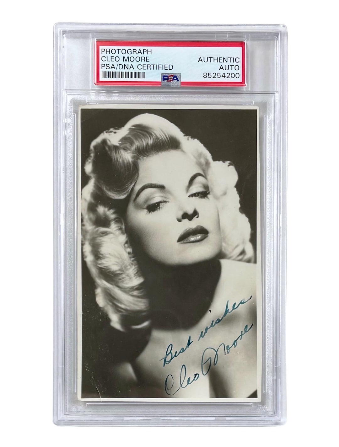 Cleo Moore Autograph Signed 3"x 5" Photo Woman's Prison the Other Woman ...
