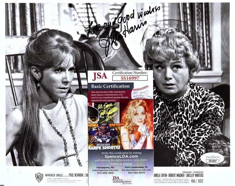 Julie Harris Autograph Hand Signed 1966 Vintage Harper Photo Betty ...