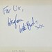 KATE BUSH Autograph Signed 4"x 5" Album Page Wuthering Heights 1970s ...