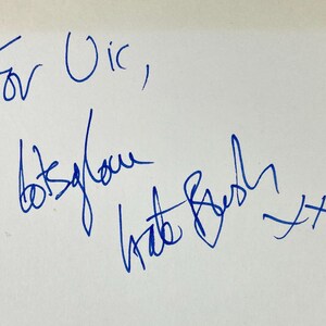 KATE BUSH Autograph Signed 4"x 5" Album Page Wuthering Heights 1970s ...