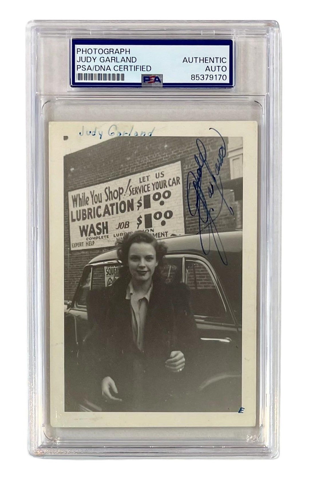 Judy Garland Autograph Signed 3"x 5" PHOTO Wizard of Oz Dorothy PSA/DNA ...