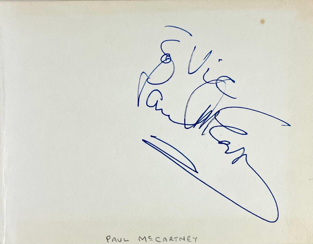 Paul Mccartney & Linda Mccartney Autograph Signed Album Pages 1970s JSA ...