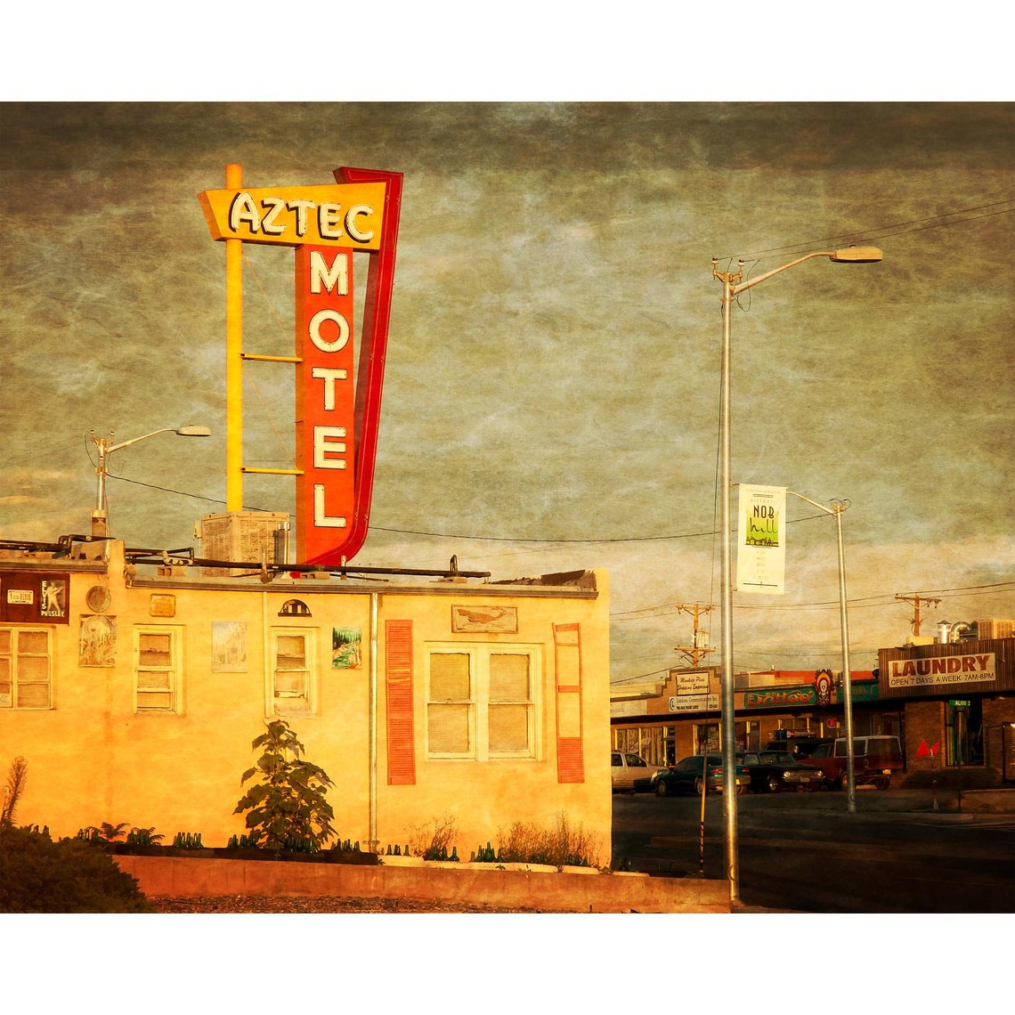 The Aztec-albuquerque-route 66-hotel-new Mexico-large Wall Art | Etsy