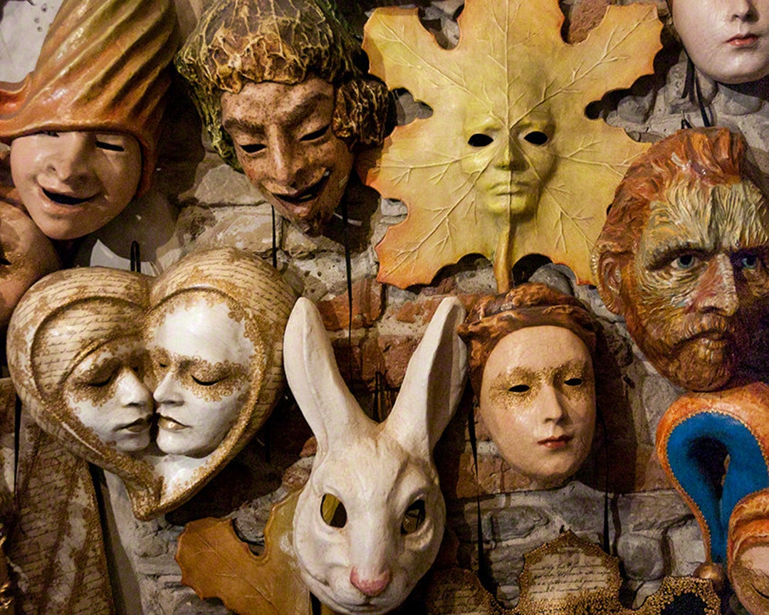 Masks-italy-florence Italy-wall Art-large Wall Art-art Print-wanderlust ...
