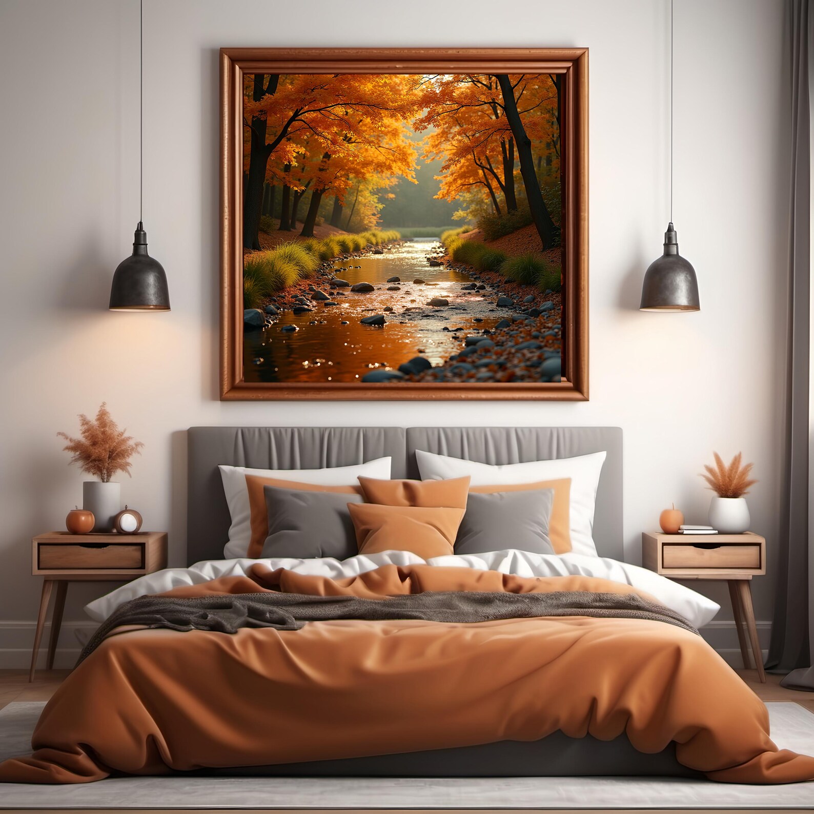 Autumn Brook Digital Download - Tranquil Forest Scene With Bubbling ...