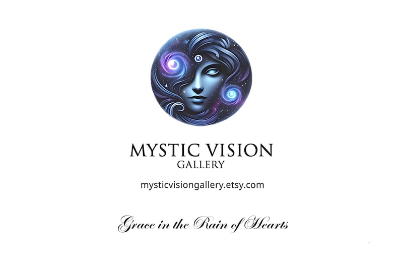 Printable Grace in the Rain of Hearts Valentine’s Day Card Romantic ...