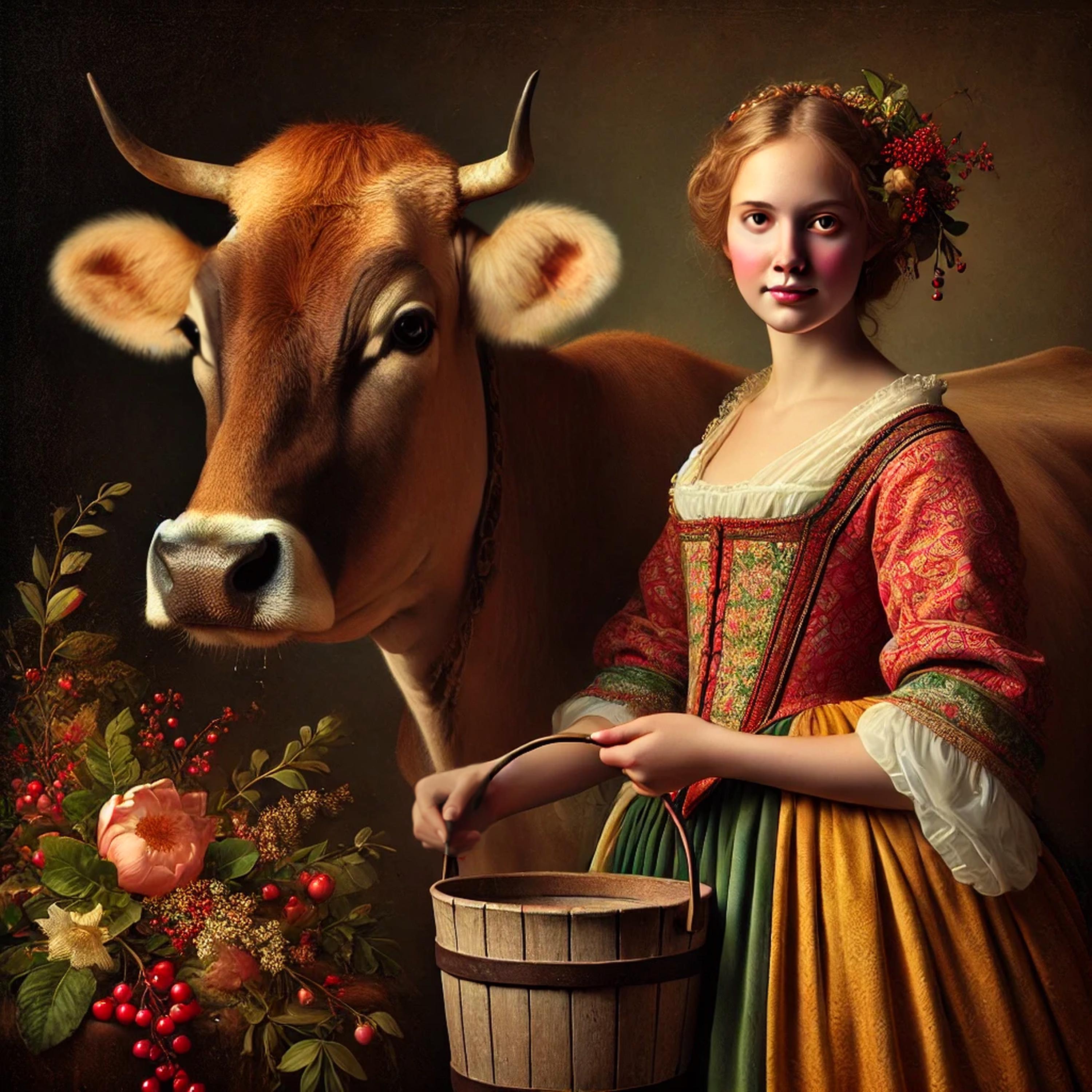 Eight Maids A-milking Wall Art | Rustic Vintage Holiday Print, Festive ...