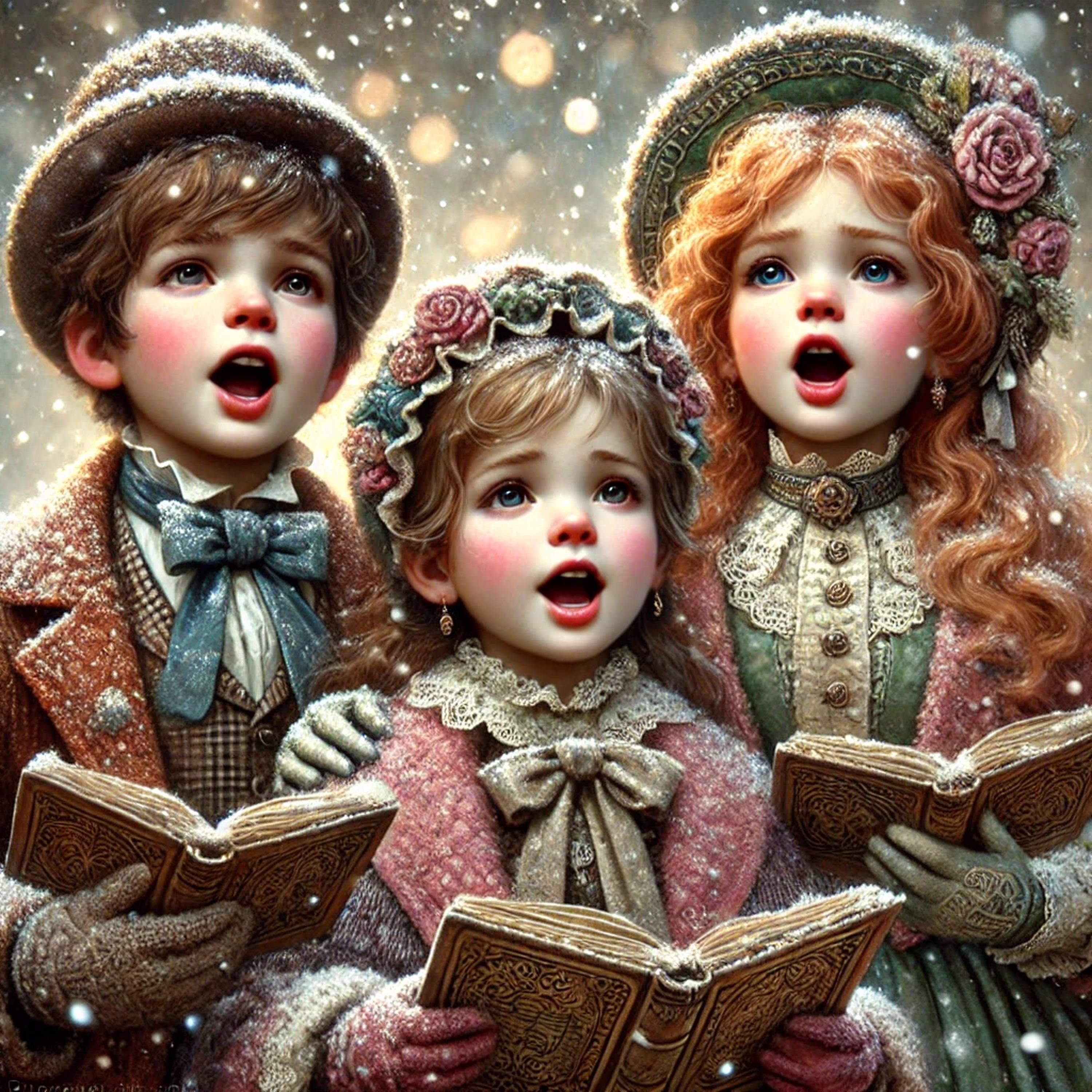Victorian Christmas Carolers Art Print: Nostalgic Holiday Decor (digital Download) - Etsy